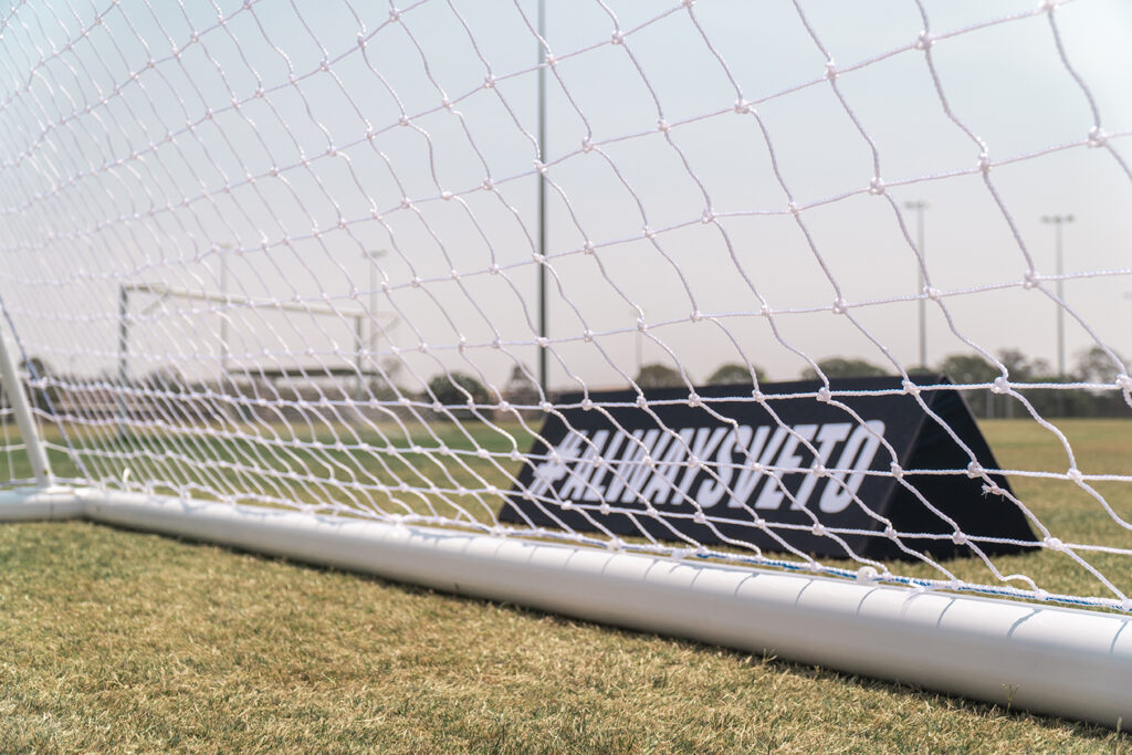 Veto Portable Aluminium Full Size Goal W/ Wheels | SoccerPlay