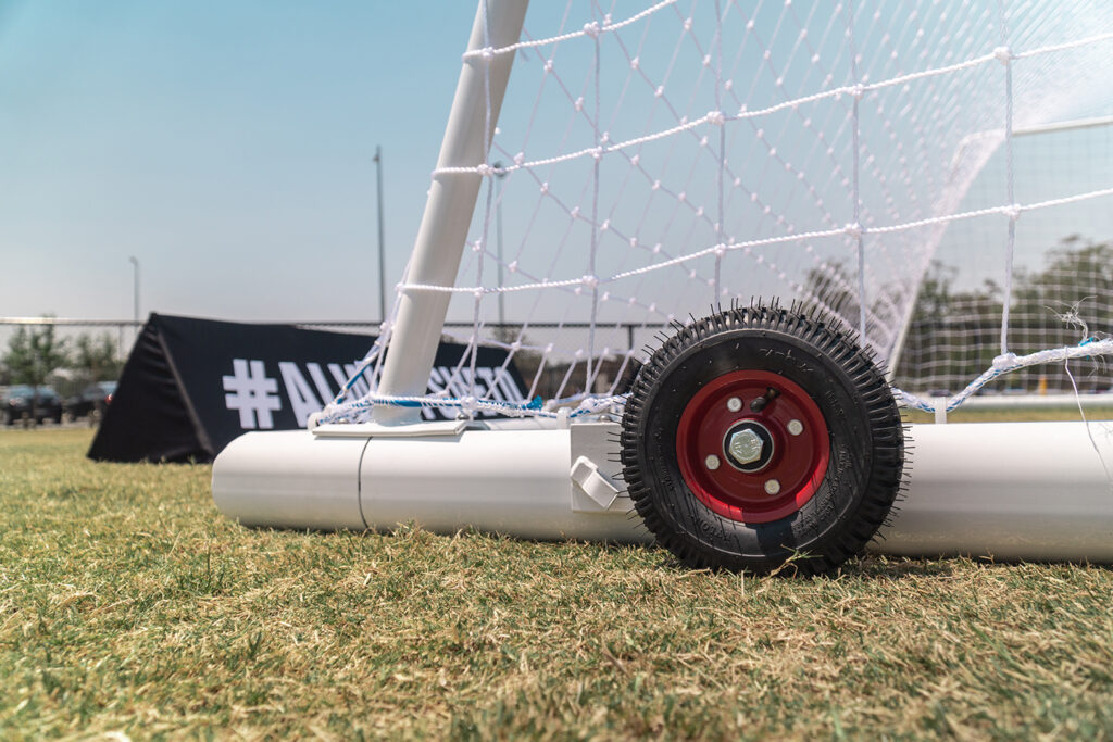 Veto Portable Aluminium Full Size Goal W/ Wheels | SoccerPlay